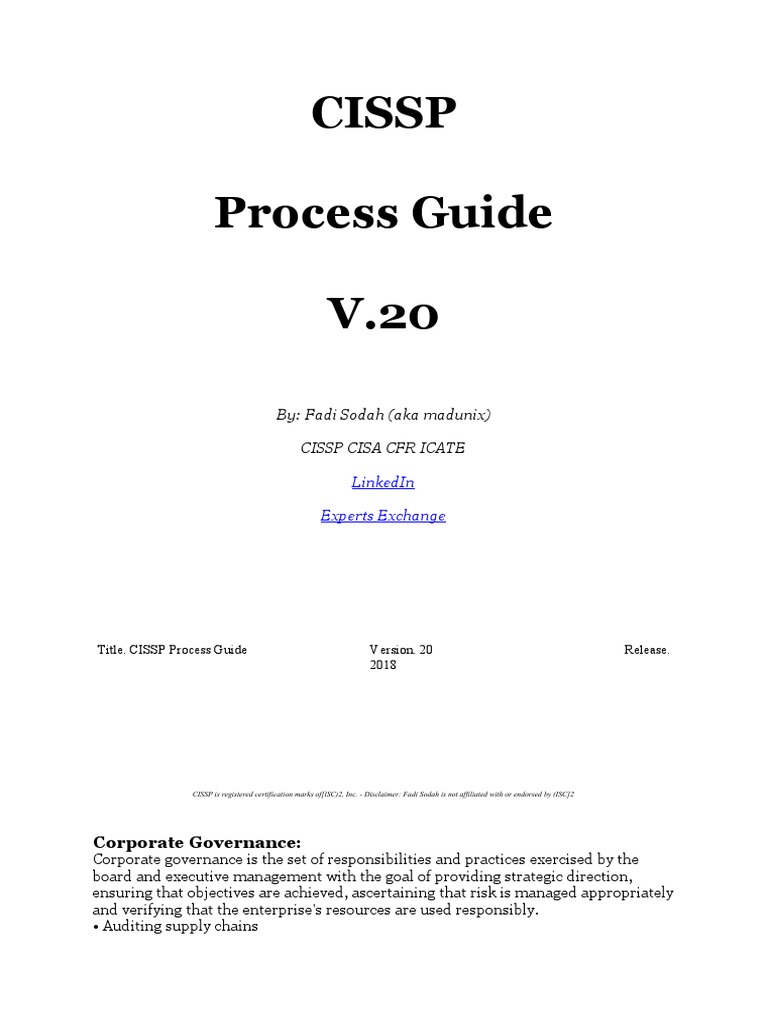 CISSP - New Notes | PDF | Software Testing | Information Security