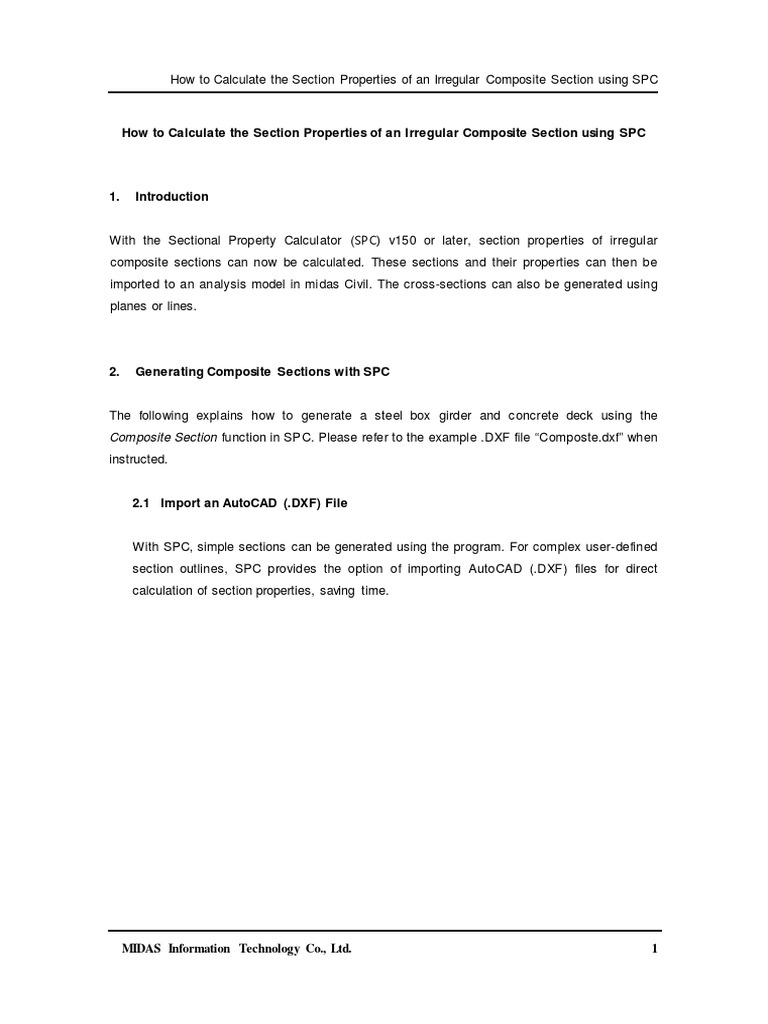 Generate Composite Section Using SPC | PDF | Composite Material | Young ...