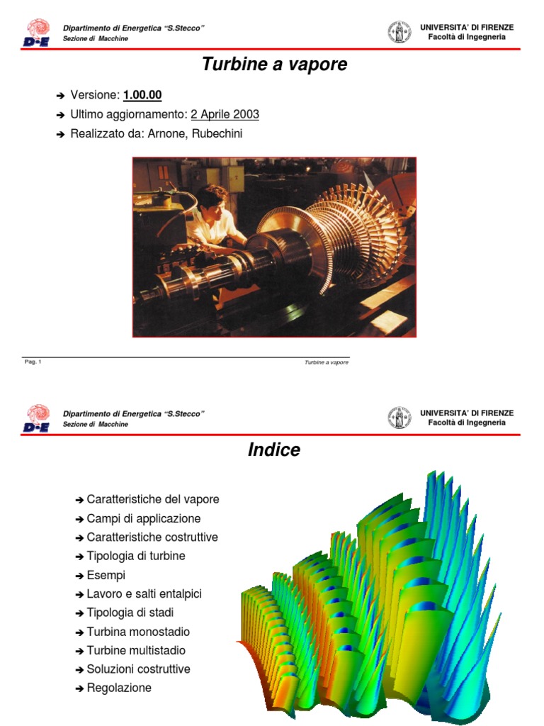 Turbine A Vapore | PDF