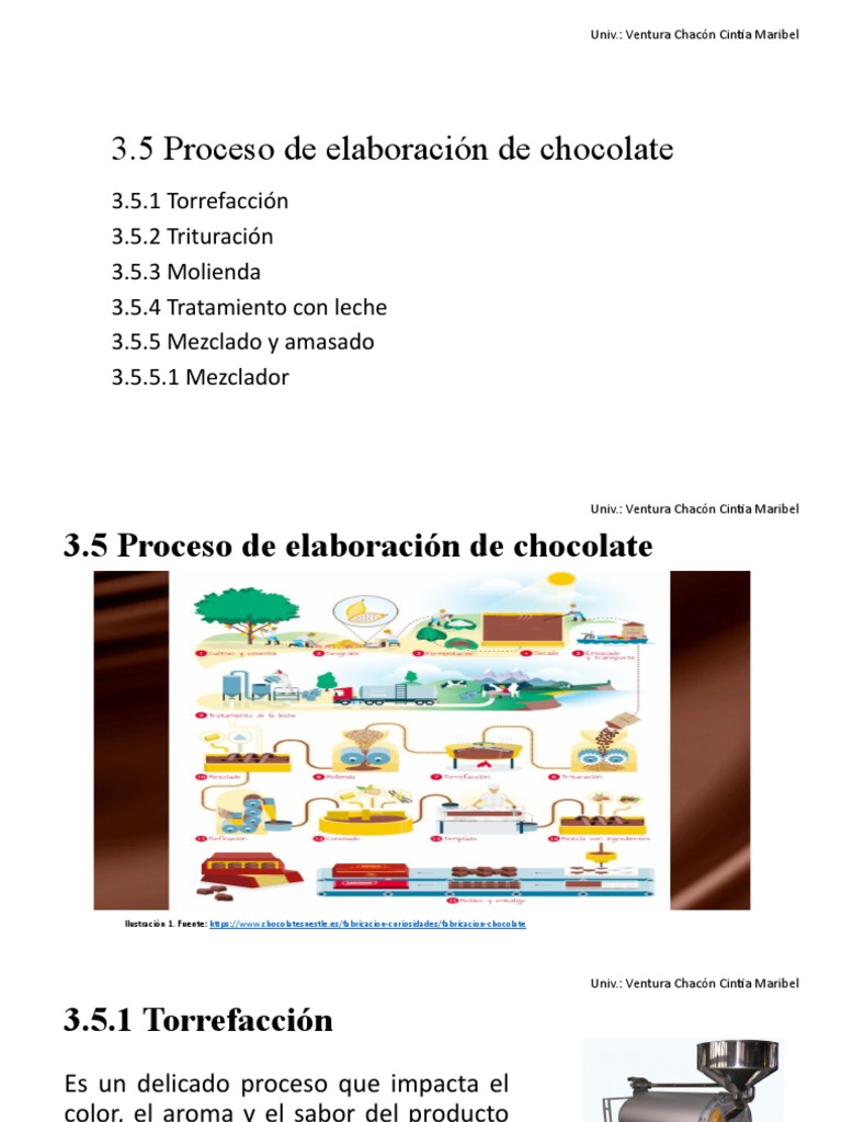 Tema 7 Proceso de Elaboración Del Chocolate Cintia V | PDF | Sólidos de ...