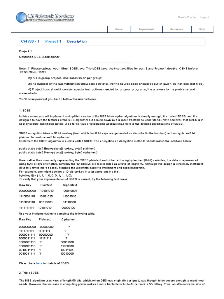 CS4780 Project 1 | PDF | Encryption | Key (Cryptography)