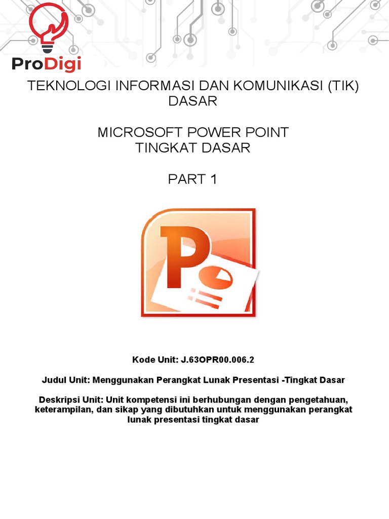 Modul Dasar Microsoft PowerPoint | PDF
