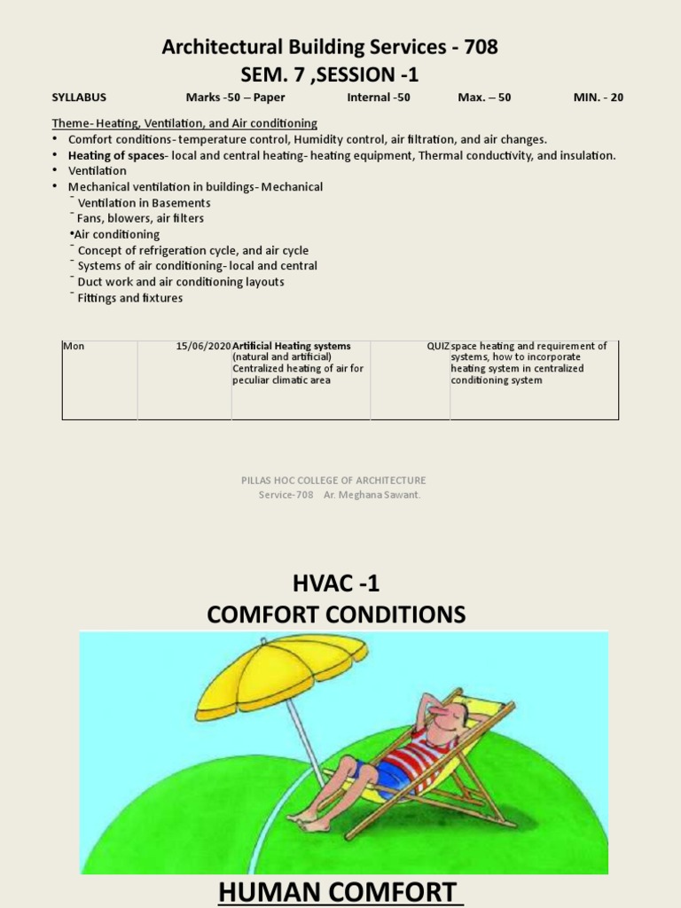 Revised PPT For Online Lecture 2 Introduction To HVAC | PDF | Humidity ...