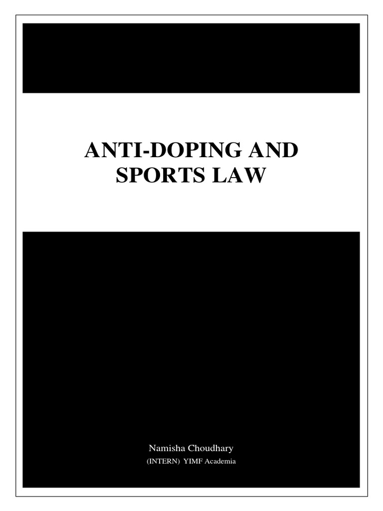 Anti-Doping Law in Indian Sports | PDF | Doping In Sport | Sports
