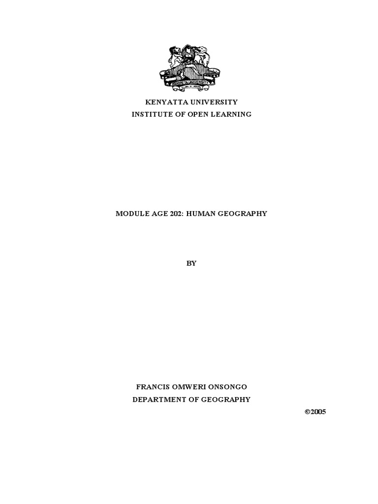 Human Geo Notes | PDF | Geography | Paradigm