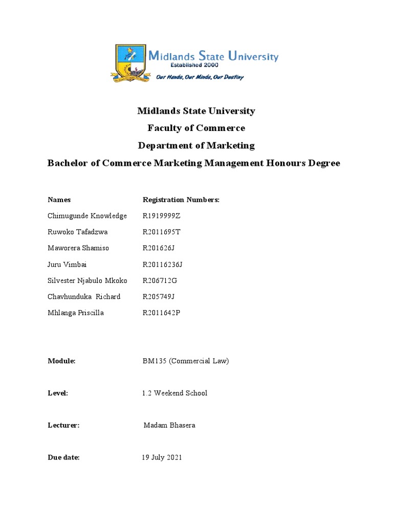 Commercial Law Case Study | Download Free PDF | Private Law | Common Law