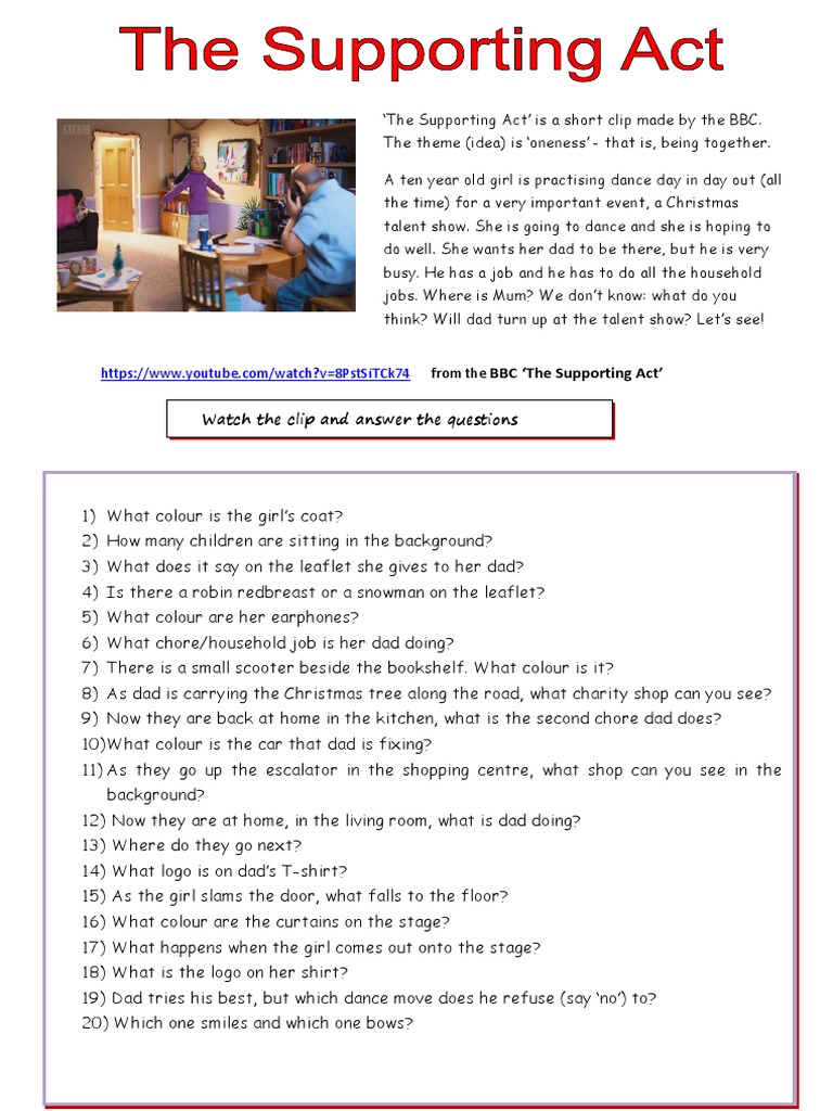 BBC 'The Supporting Act' Quiz Guide | PDF