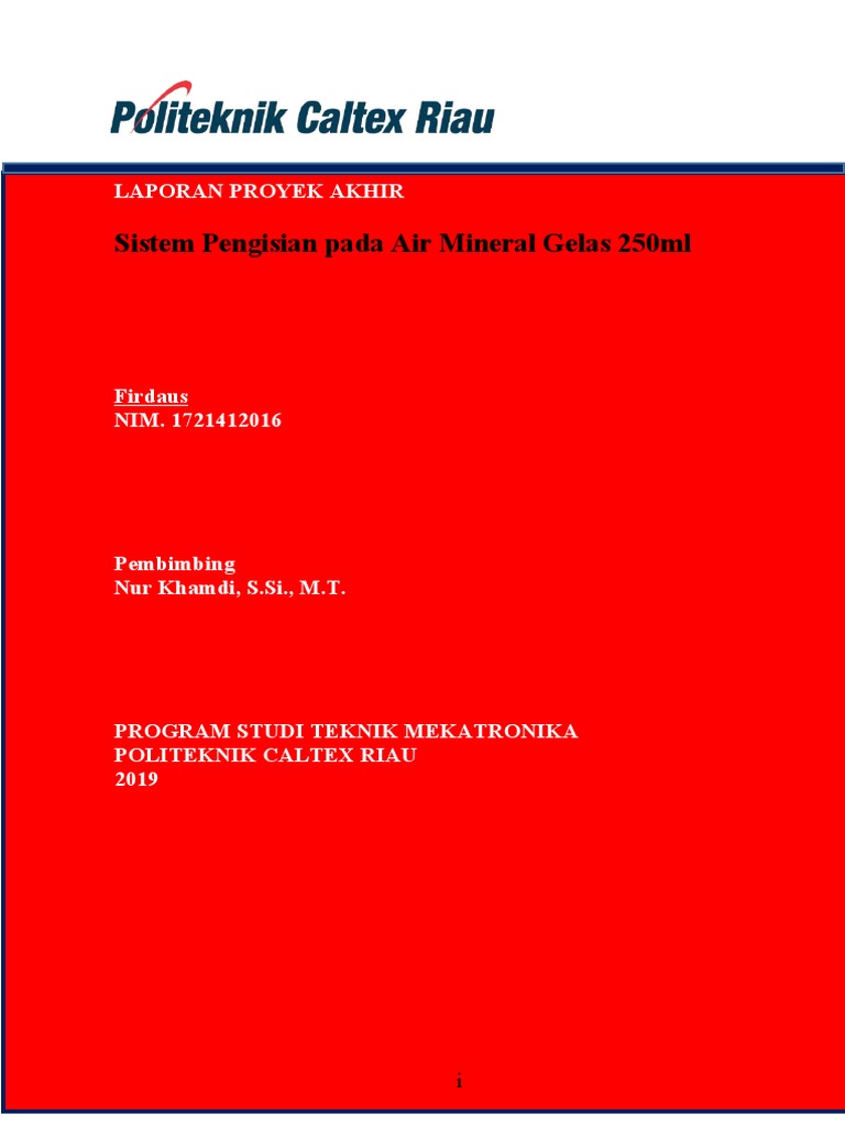 Laporan Proyek Akhir Firdaus | PDF