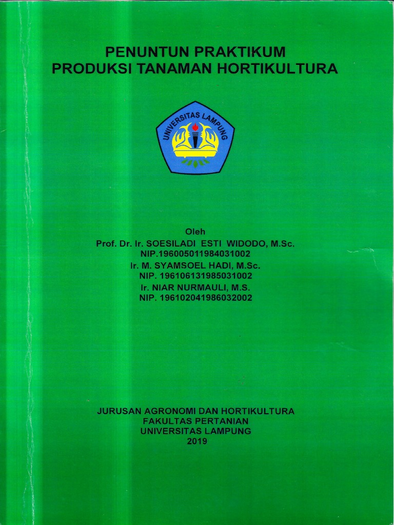 Buku Penuntun Praktikum PTH Lengkap | PDF