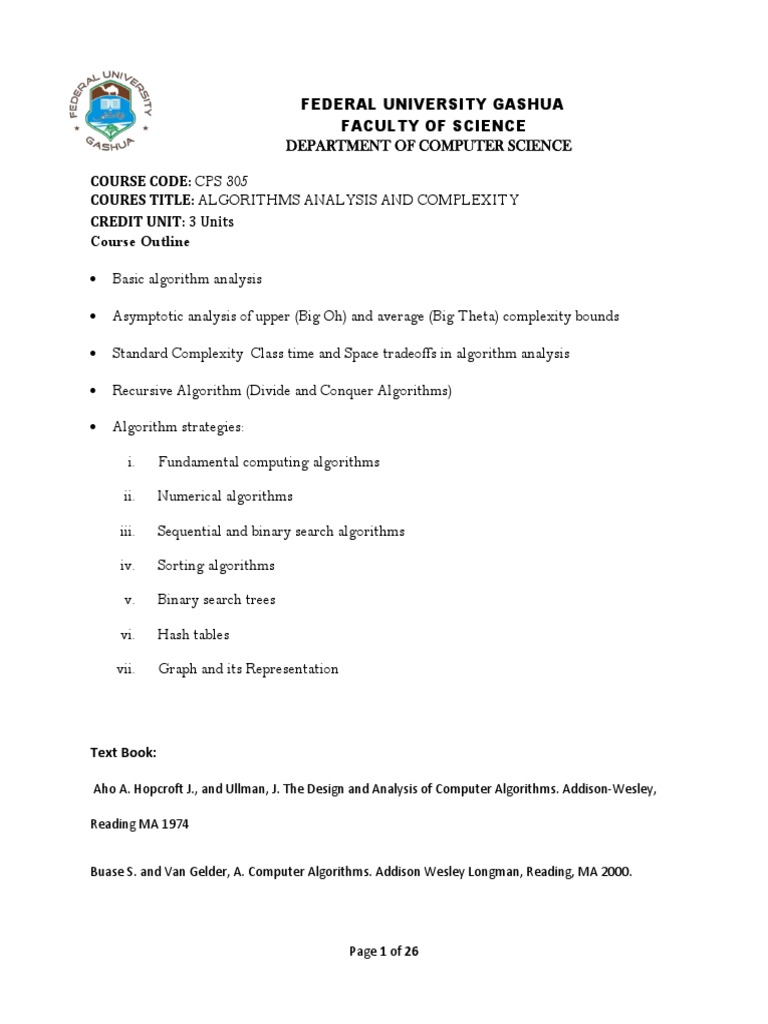 CPS 305 - Lecture Note and Course Outline | PDF | Discrete Mathematics ...