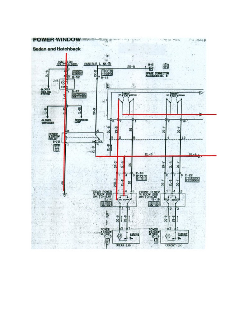Wiring Diagram Power Window | PDF