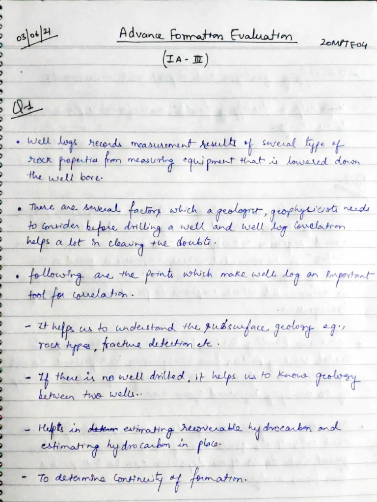 3-Advance Formation Evaluation | PDF