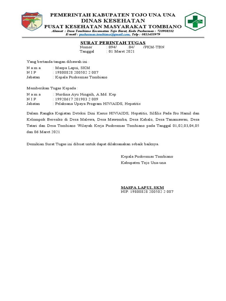 Dinas Kesehatan: Pemerintah Kabupaten Tojo Una Una Pusat Kesehatan ...
