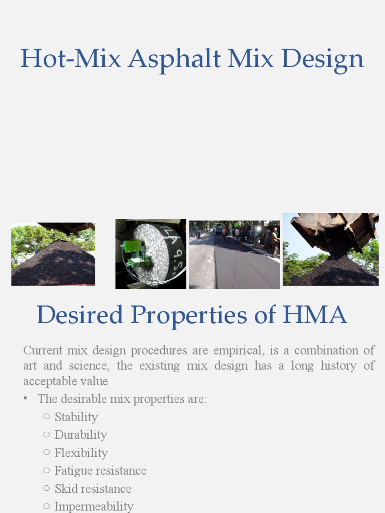 Hot-Mix Asphalt Design Principles | PDF | Road Surface | Viscosity