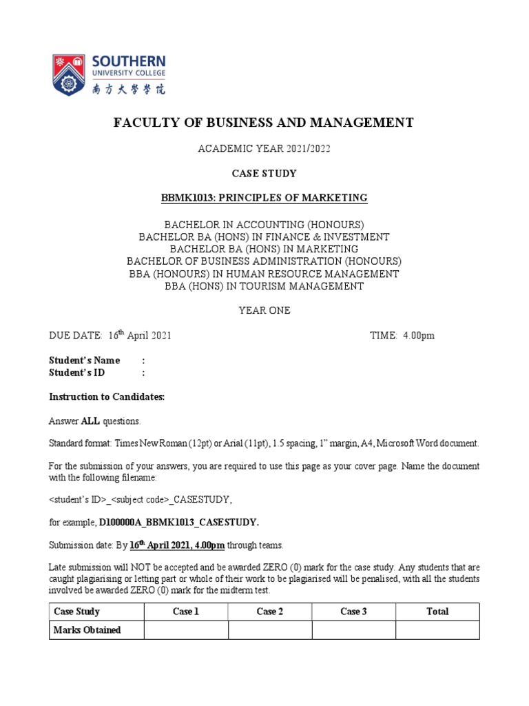 Marketing Case Study | PDF | Facebook | Social Media