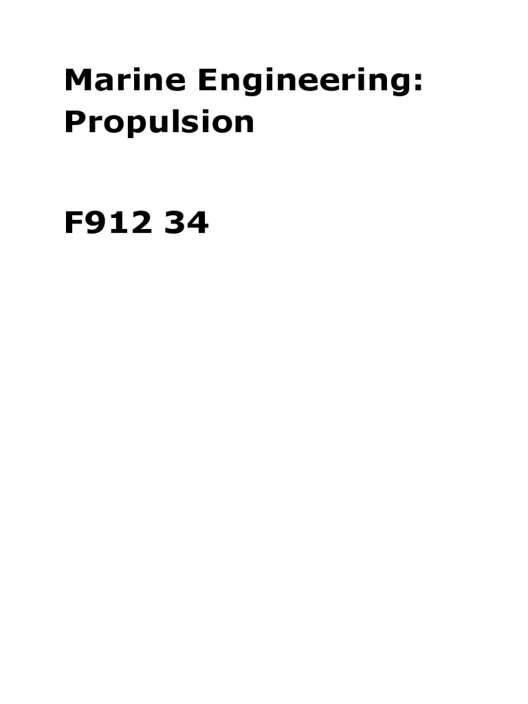 Propulsion | PDF | Internal Combustion Engine | Marine Propulsion