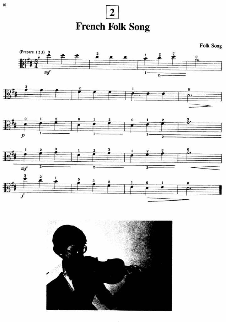 French Folk Song Viola | PDF