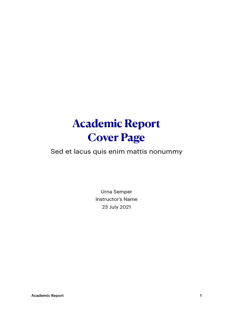 Academic Report | PDF