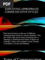 Consultative Speech Style | PDF | Speech | Communication