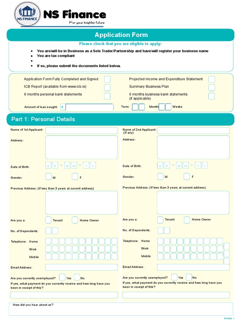 Micro-Enterprise Business Lending: Application Form | Download Free PDF | Microfinance | Loans