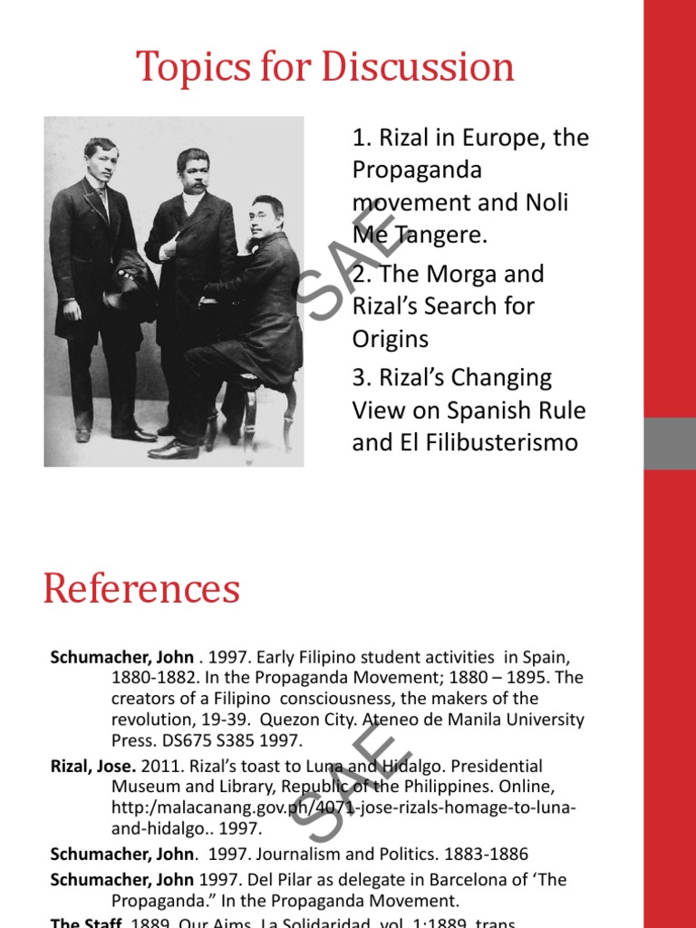 Rizal and The Propaganda Movement | PDF | Philippines