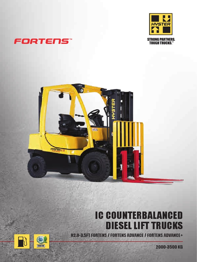 Ic Counterbalanced Diesel Lift Trucks: 2 000-3 500 KG H2.0-3.5Ft ...