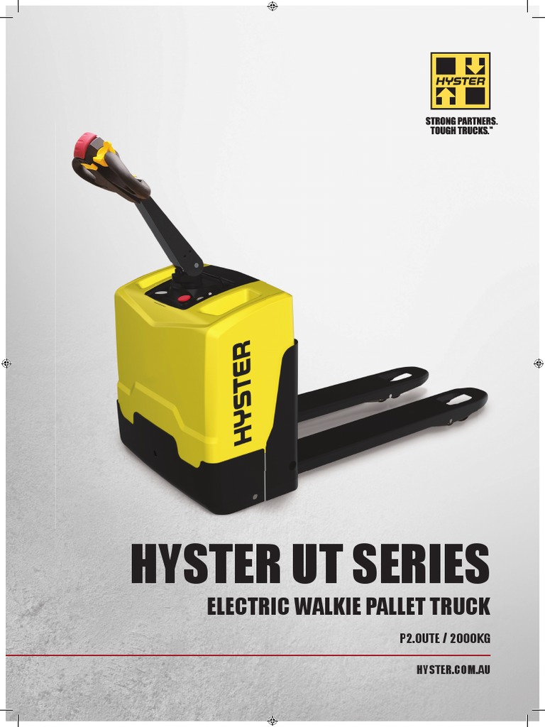 Hyster Ut Series: Electric Walkie Pallet Truck | Download Free PDF ...