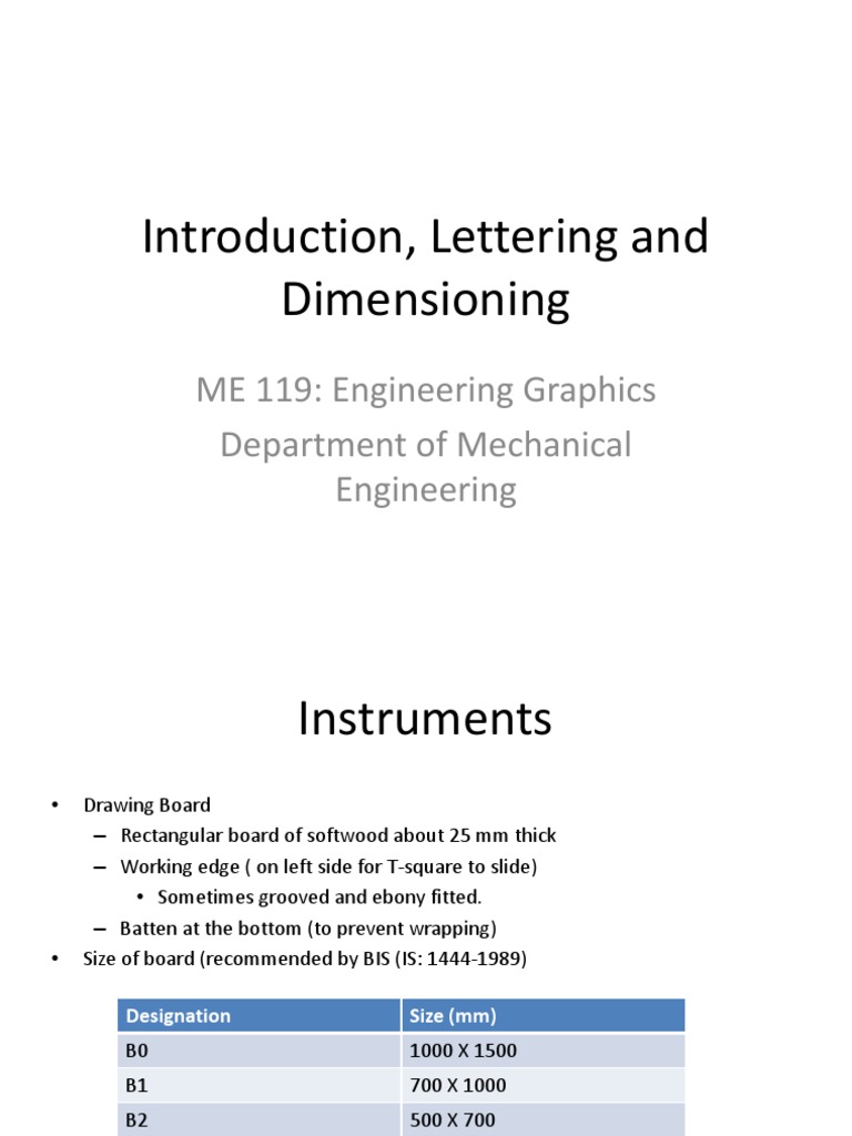Fundamentals of Engineering Graphics: An Introduction to Drawing Board ...