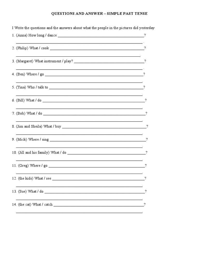 Simple Past Activity With I Verbs ARQUIVO | PDF | Syntax | Language Mechanics