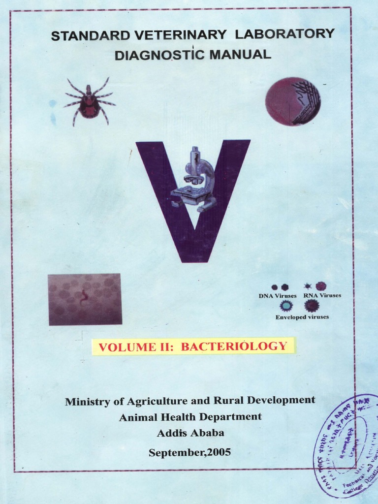 Standard Veterinary Laboratory Diagnostic Manual Vol.2 Bacteriology | PDF