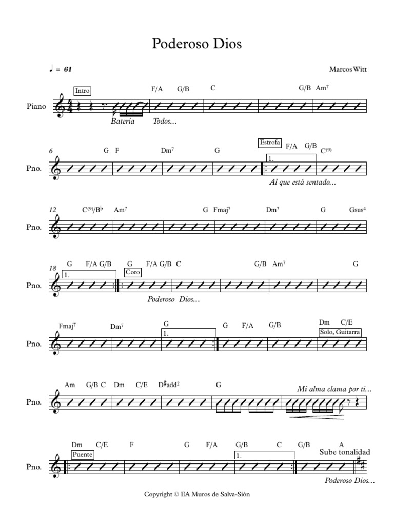 Poderoso Dios (Marcos Witt) | PDF | Entretenimiento (general)