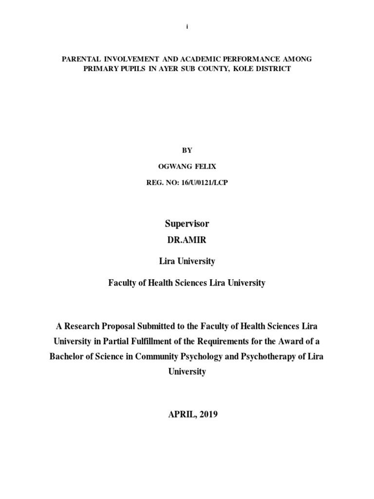 Parental Involvement and Academic Performance | PDF | Survey ...