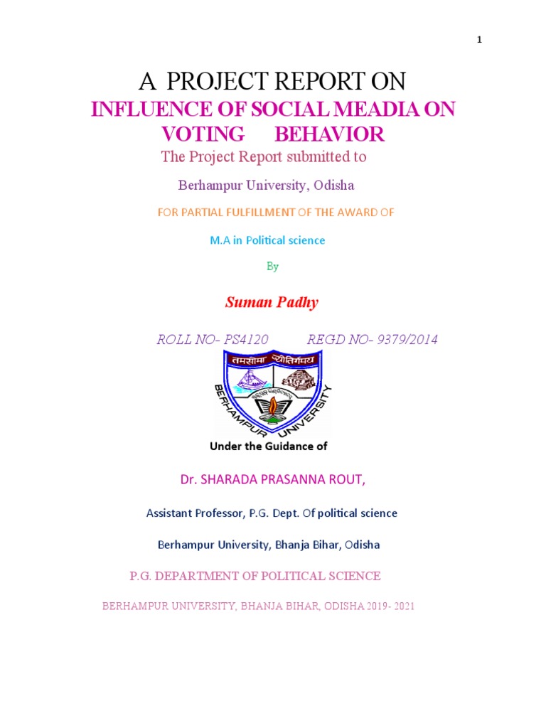 Influence of Social Media On Voting Behavior | PDF | Social Media ...