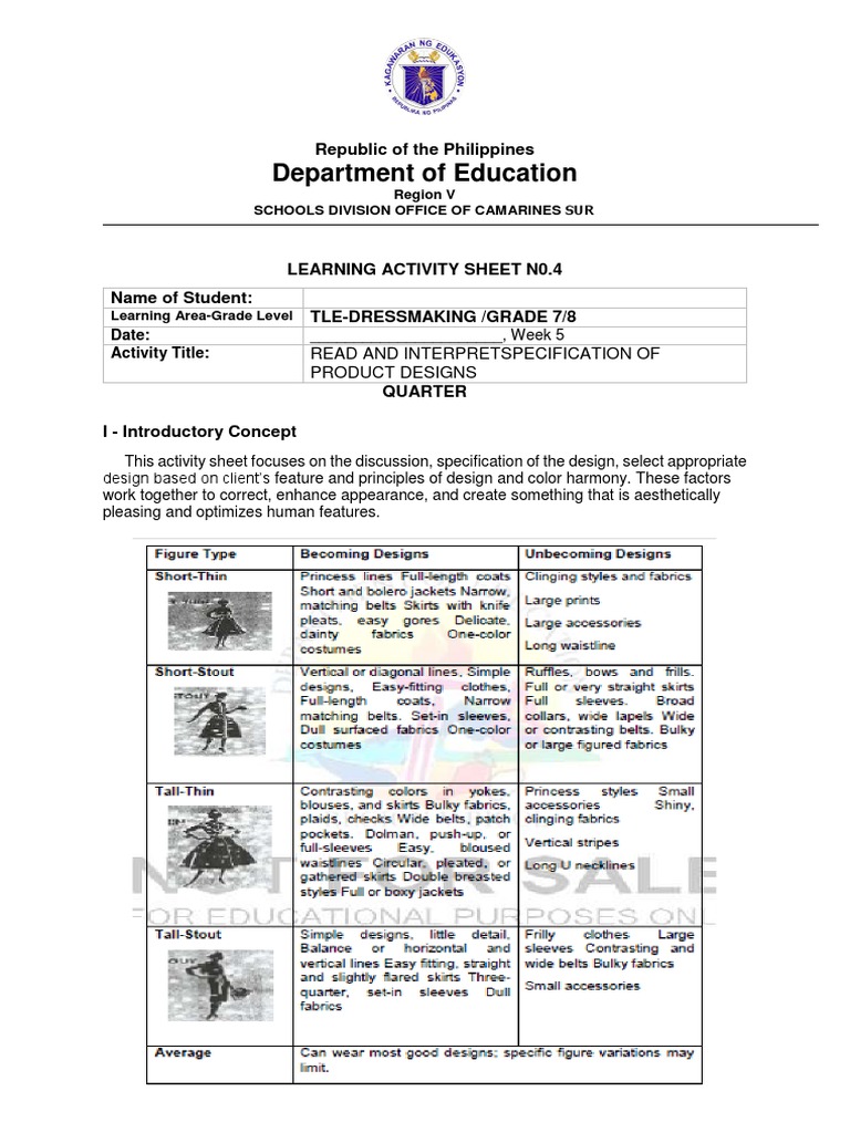 Department of Education: Republic of The Philippines | PDF | Color | Design