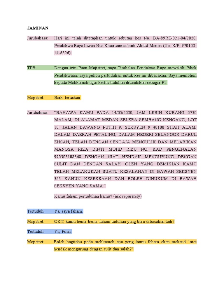 Bail Application Script-2 | PDF