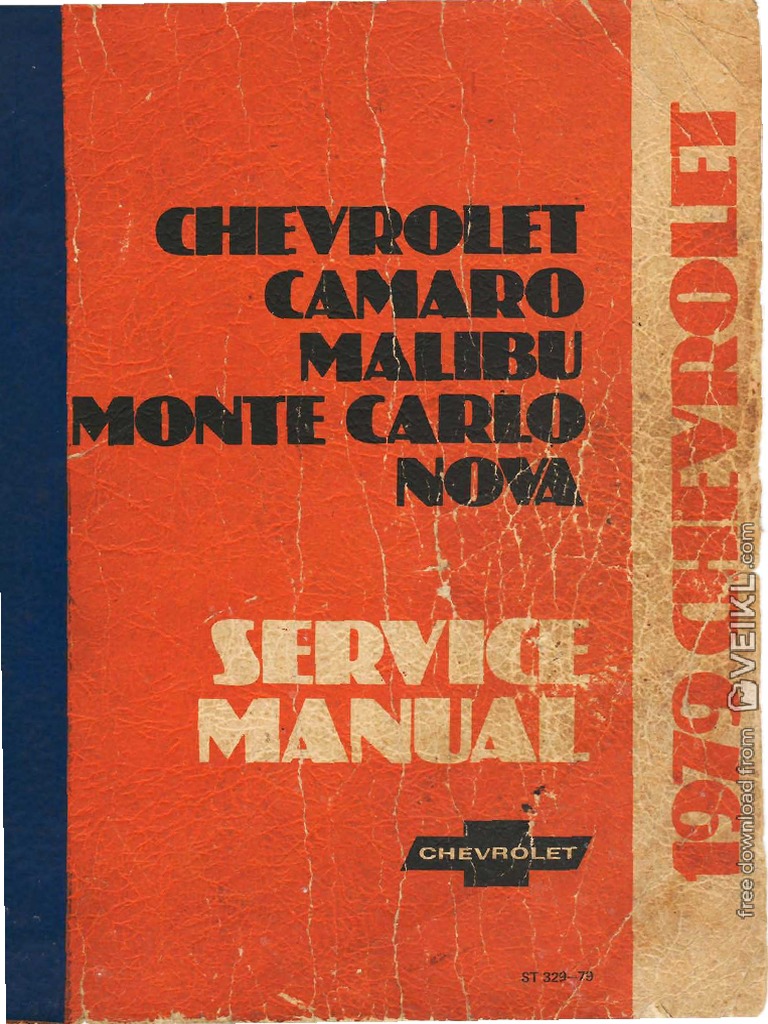 Chevrolet Service Manual | PDF | Motor Vehicle | Manufactured Goods