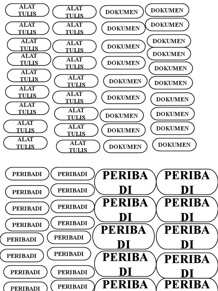 Label Laci | PDF | Kajian Bahasa Asing