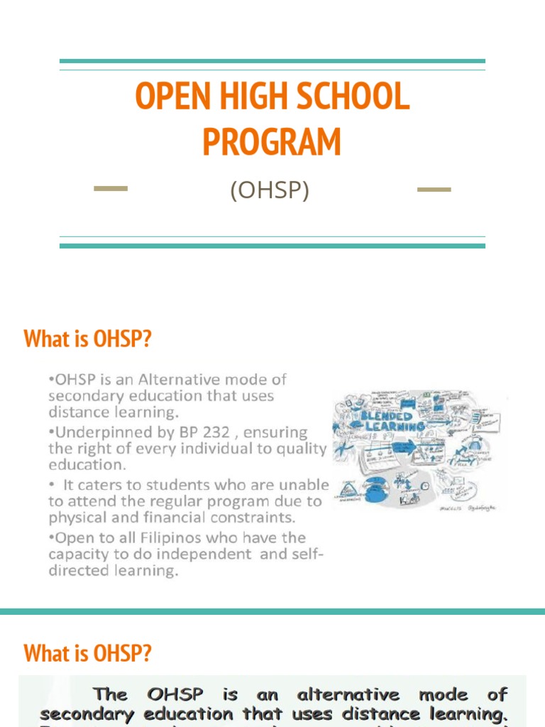 Open High School Program | PDF