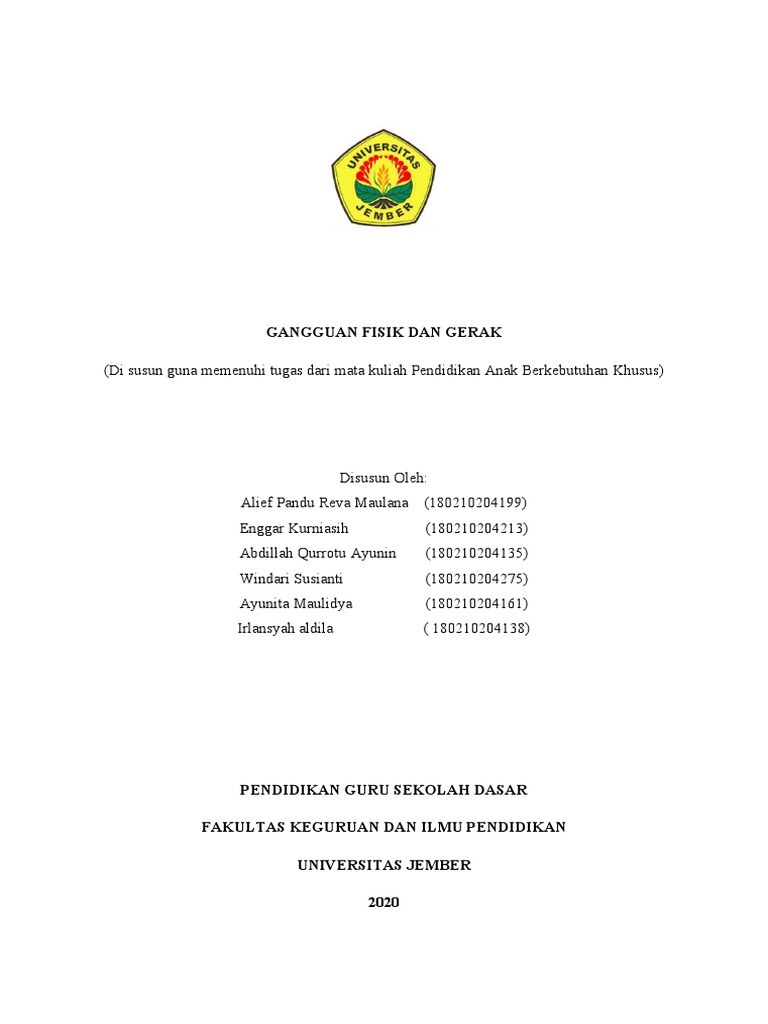 Memahami PABK dan Gangguan Fisik | PDF