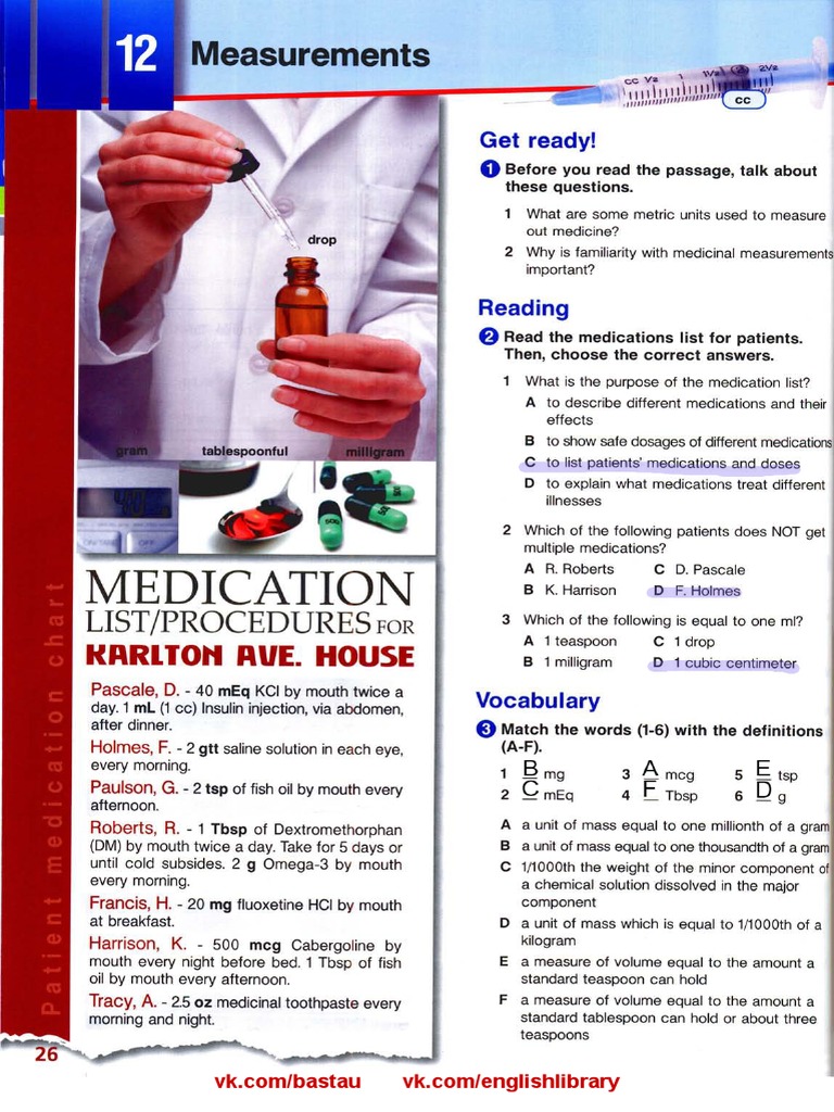 Unit12 Career Paths Medical TB | PDF