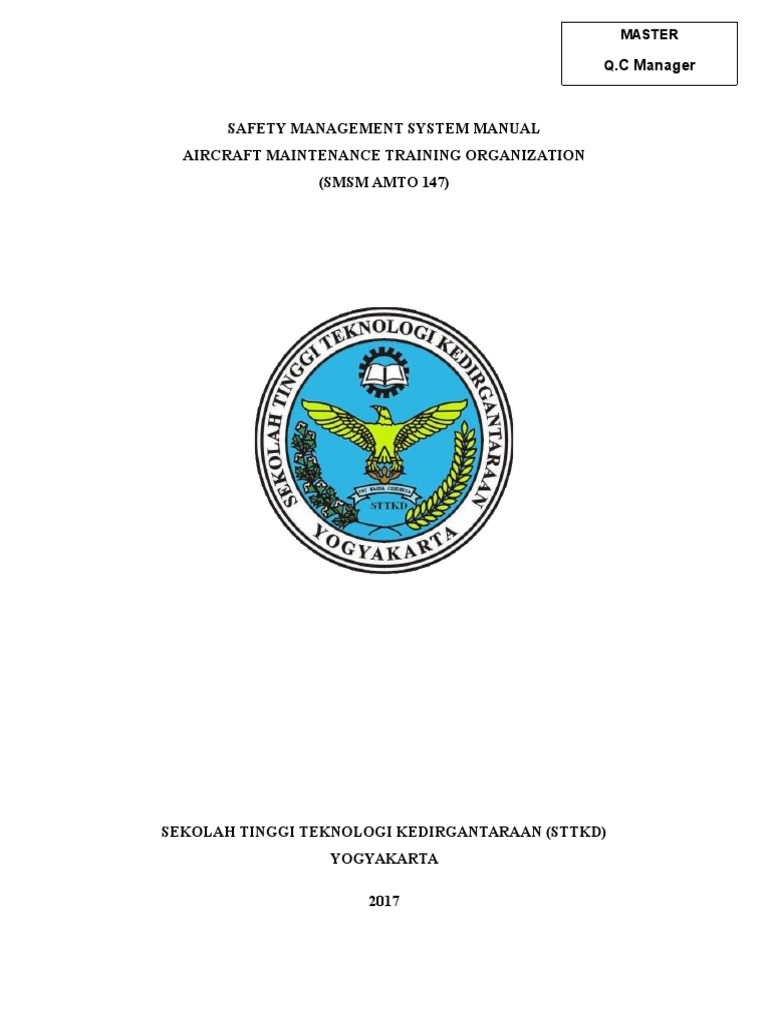 SMS Manual STTKD 2017 | PDF | Risk Assessment | Risk