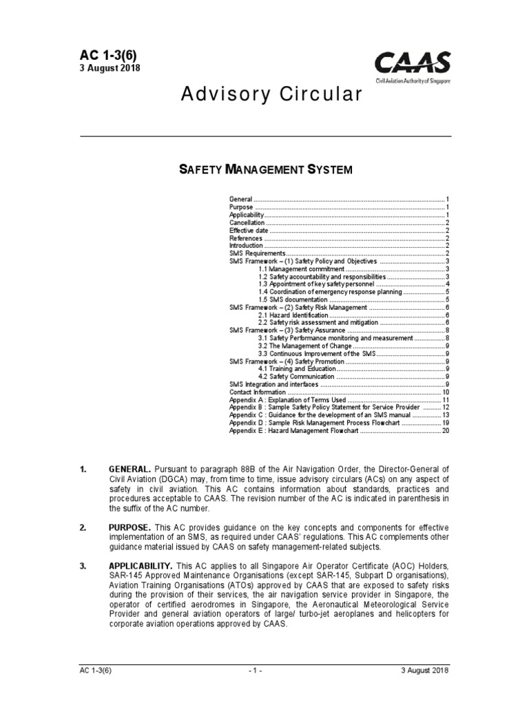 Safety Management System Guidelines | PDF | Risk | Risk Management