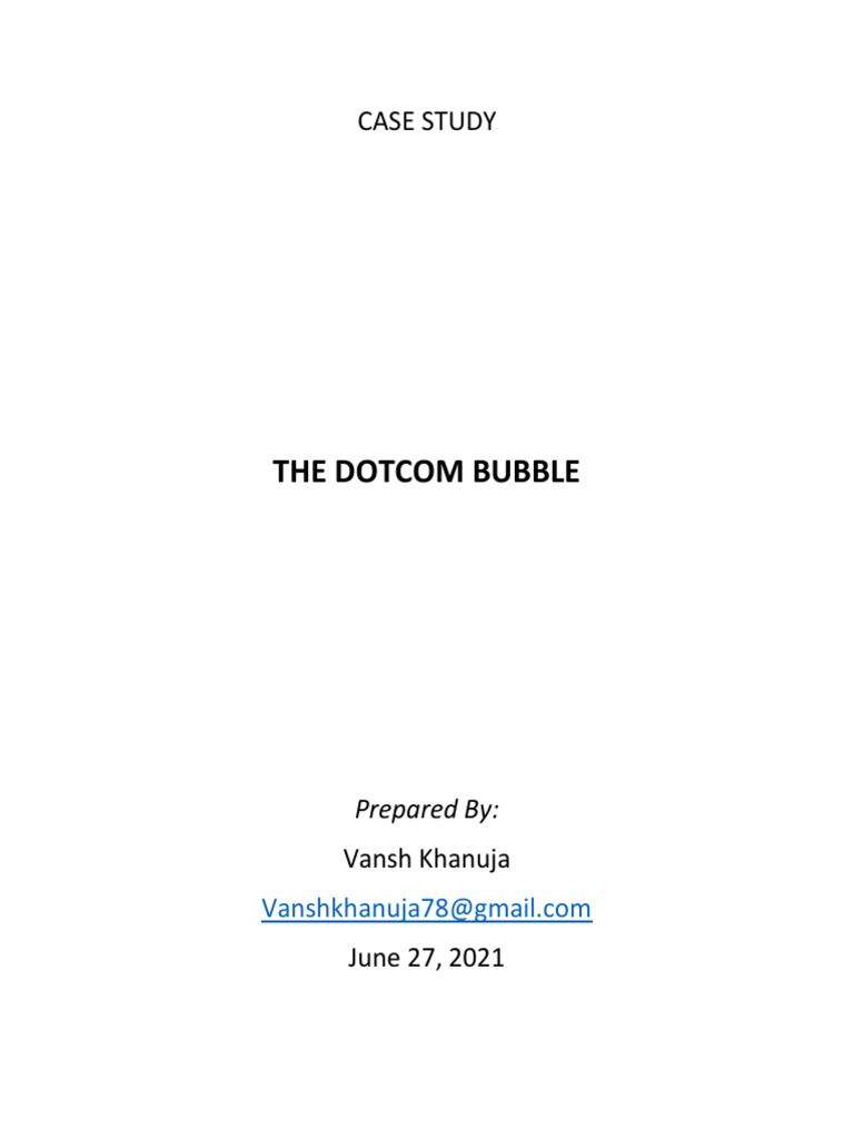 The Dotcom Bubble: Case Study | PDF | Investing | Corporations