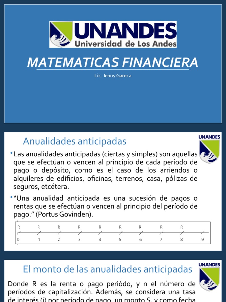 Tema 5 Anualidades y Perpetuidades | PDF | Mercado (economía) | Dinero