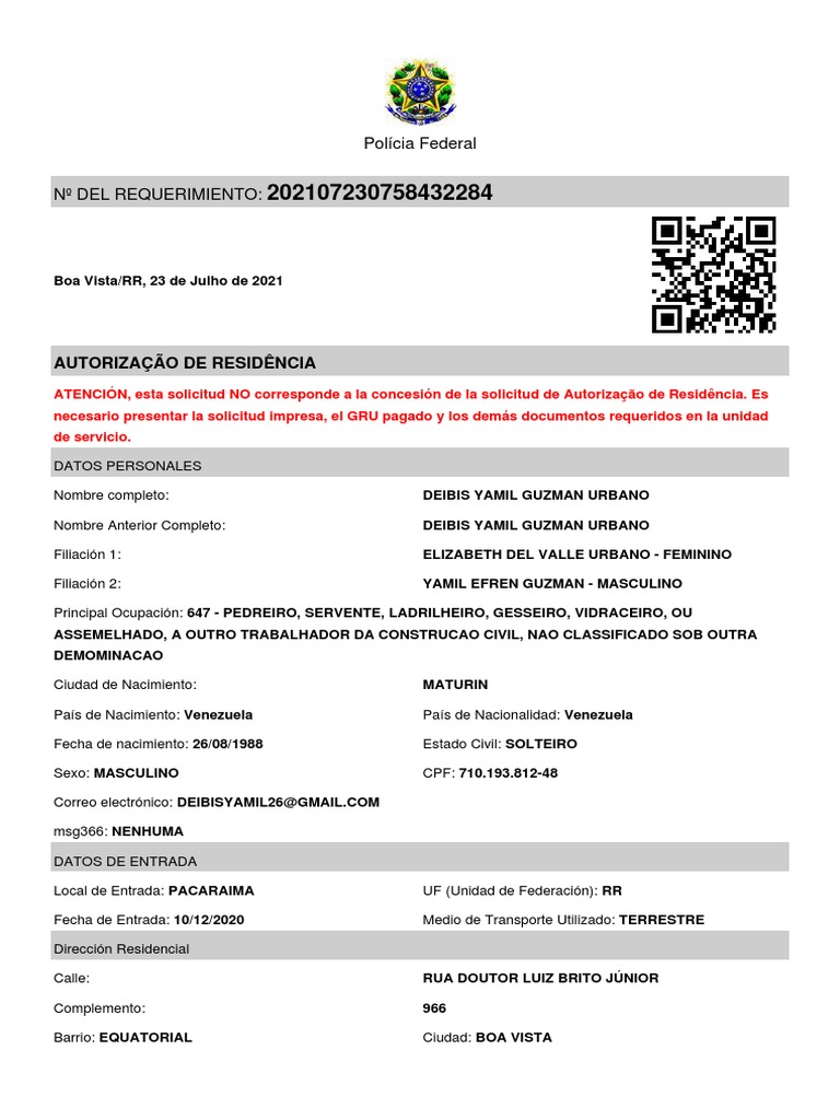 Protocolo Deibis Guzman | PDF