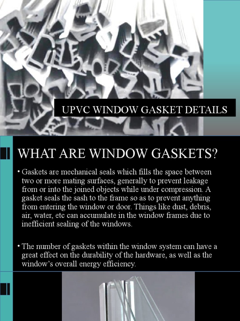 Upvc Window Gasket Details | PDF