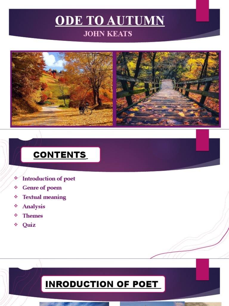 An Analysis of John Keats' Ode to Autumn: Exploring the Poem's Themes ...