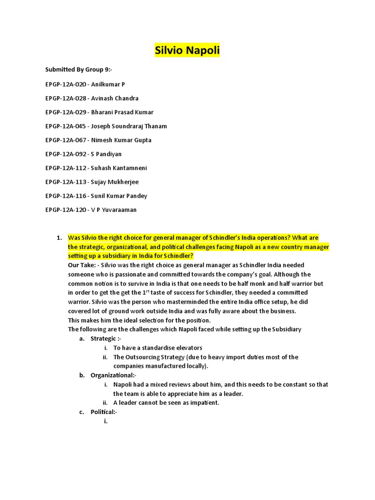Silvio Napoli | PDF | Pricing | Business