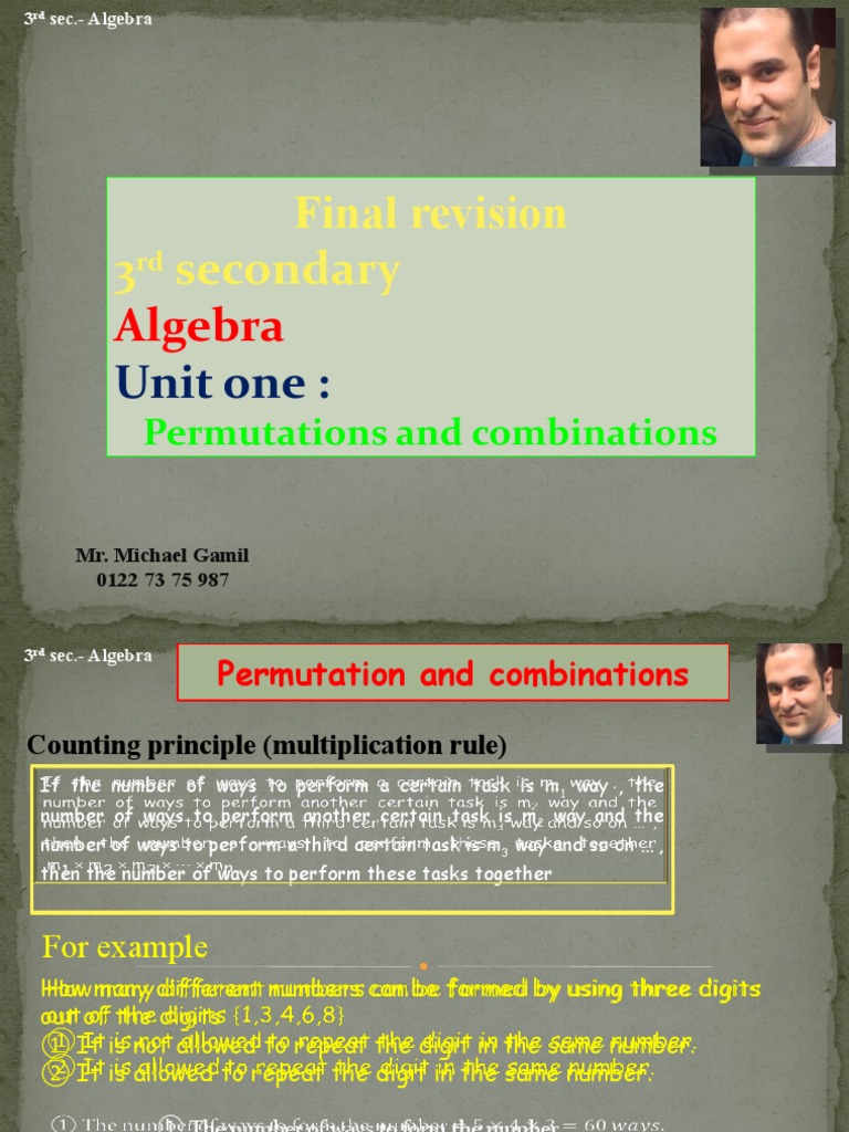 Revision Algebra 3rd Sec | PDF | Numbers | Mathematical Concepts