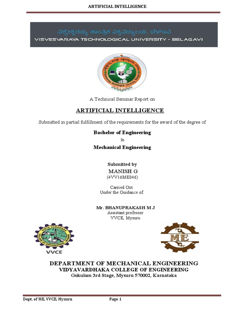 46 Technical Seminar Report | PDF | Artificial Intelligence | Intelligence (AI) & Semantics